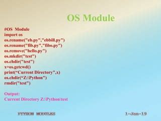 Python Modulesfinal PPTX