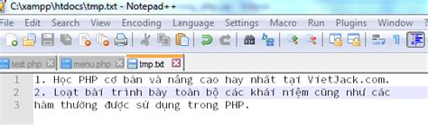 File I O Trong PHP