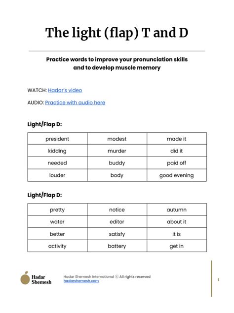Freebie Flap T And D Practice Sheet Pdf