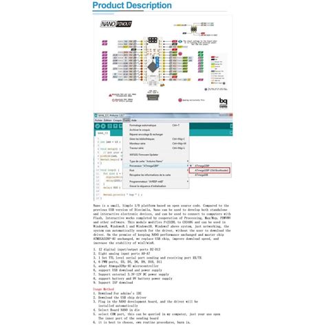 Usb Type C Arduino Nano V30 Ch340 Atmega 328p Atmel Mega 328 互換 5v 16m マイクロコントローラーボード マイコン 開発
