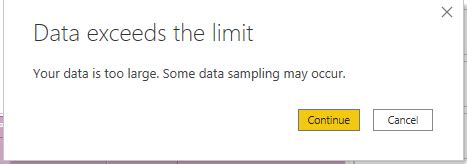 Data Exceeds The Limit Error While Exporting Data Power Bi Enterprise Dna Forum