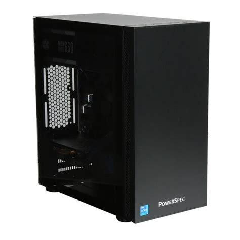 Powerspec G229 500gb Ssd Intel Core I5 11400f 2 60 Ghz 16gb Micro Tower Desktop Black For