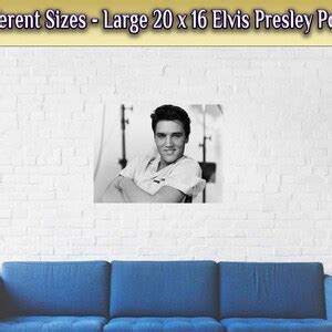 Elvis Presley Poster Male Sex Symbol Vintage Photo Iconic Elvis Presley Print The King