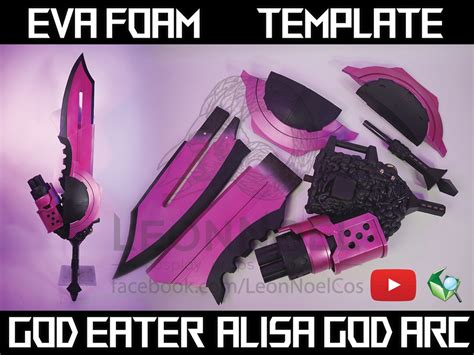 Alisa God Arc Eva Foam Prop Digital Template Etsy