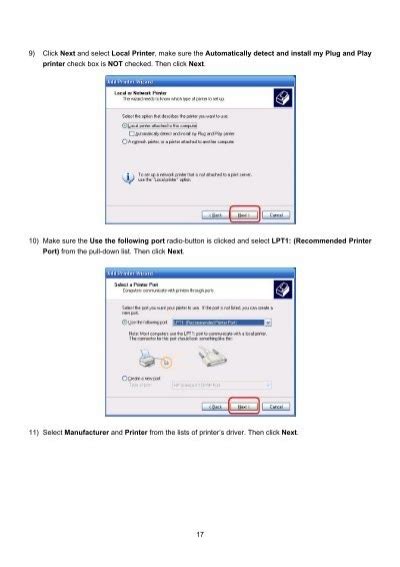 9 click next and select