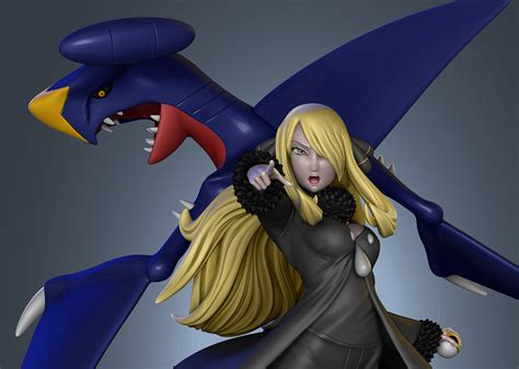 Cynthia And Garchomp Pokemon
