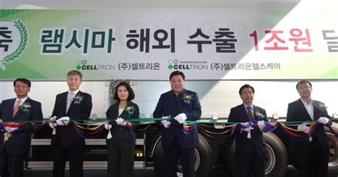 셀트리온 바이오시밀러 램시마 업계 최초 누적 수출 1조원 넘어