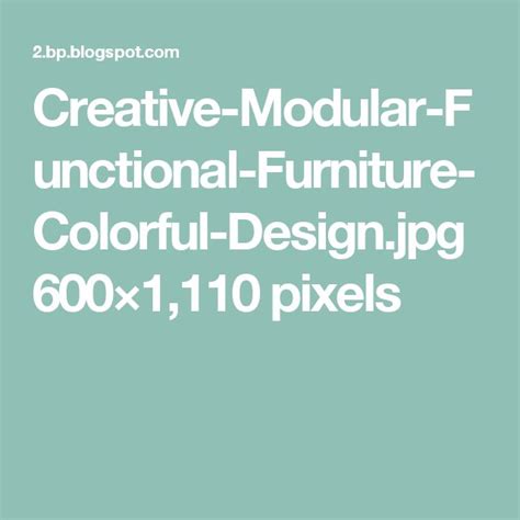 Creative Modular Functional Furniture