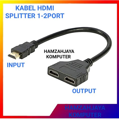 Jual Kabel Hdmi Cabang Hdmi Splitter Hdmi Pararel Port In Out Port Shopee Indonesia