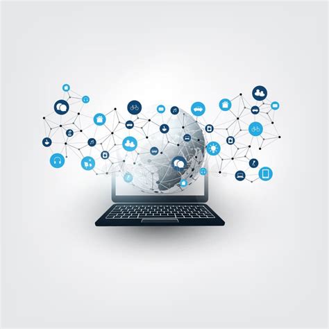 Abstract Communication Technology Light Design Background Stock Vector Illustration Of Line