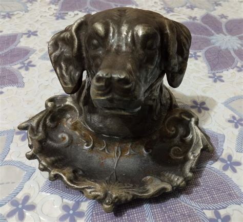 Пепельниця голова собаки сер — ціна 500 грн у каталозі Статуетки Купити товари для дому та