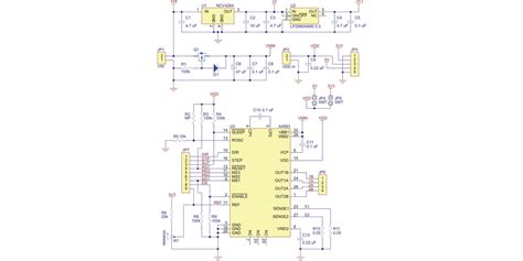 Pololu Schematic Diagram Of The Md09a A4983 Stepper Motor Driver