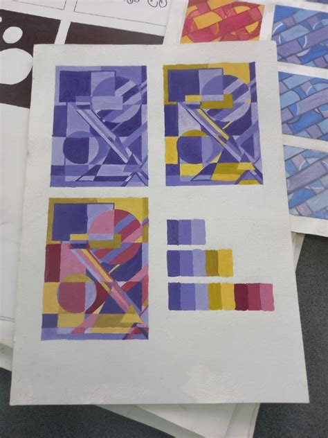 Дизайн Типографика Геометрическая плоская композиция с добавлением цветов Рисунки каракули