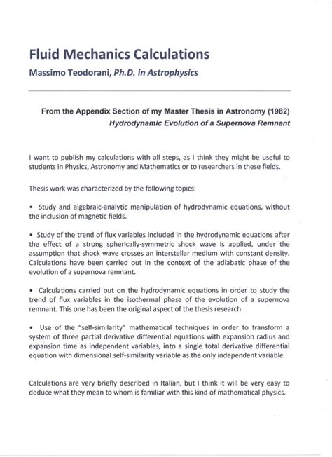 PDF Fluid Mechanics Calculations