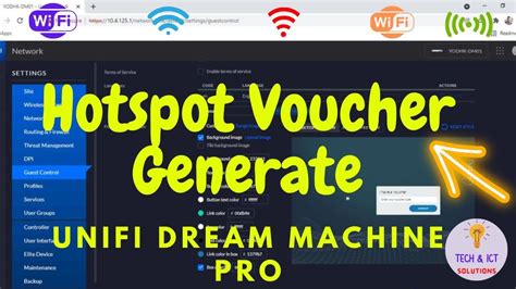 voucher create in unifi hotspot manager unifi dream machine pro