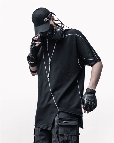 Techwear Functional Geometric Irregular T Shirt Techwear Official