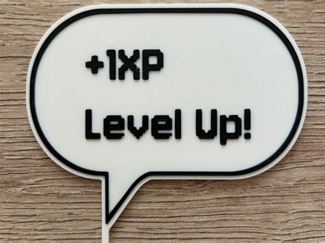 1xp Level Up Cake Topper By Nxbalazs Makerworld