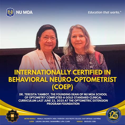 Nu Congratulations To Nu Moa Founding Dean Of The School Of Optometry