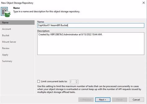 Vbr 12 Direct Backup To Object Storage Different Dev