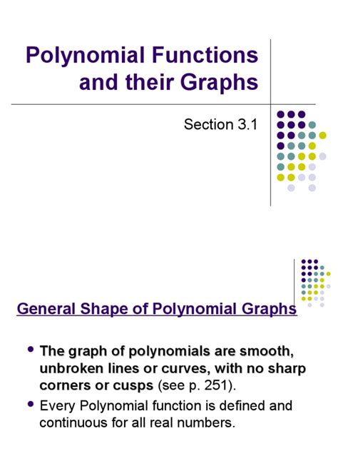 graphing and analyzing polynomial functions understanding the key