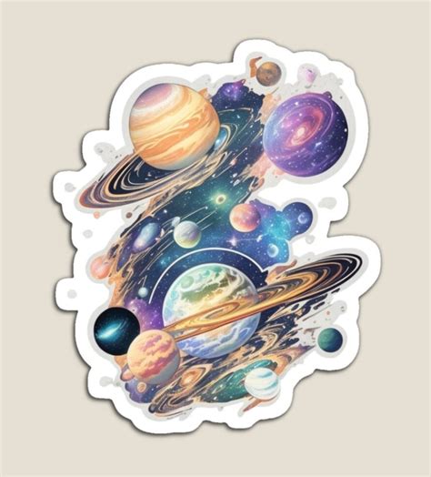 Galaxy Sticker For Home Decor งานฝีมือ วอลเปเปอร์ ภาพวาด