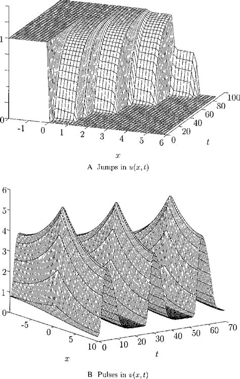 Numerical Solution For The Signalling Model Showing The Spatio Temporal