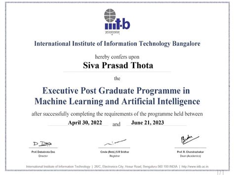 Siva Prasad Thota On Linkedin Happy To Share That Ive Completed Executive Post Graduate