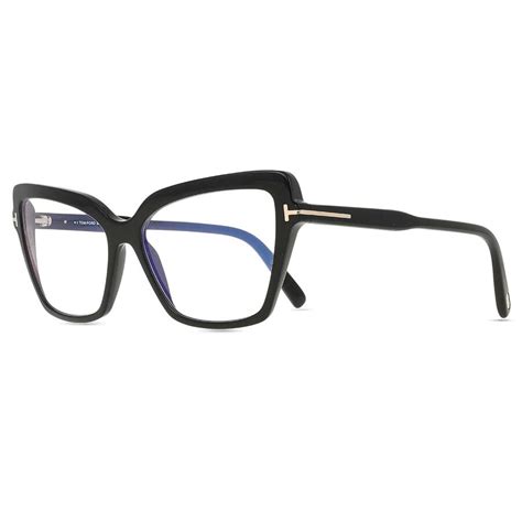 Tom Ford Blue Light Block Butterfly Ladies Eyeglasses Ft5948 B 001 55