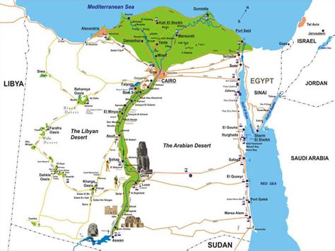 Monumentos En Egipto Mapa