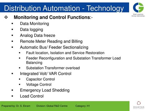 ppt smart distribution automation and management system powerpoint