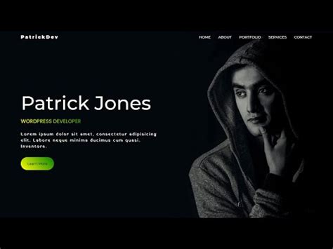 How To Create A Website Using HTML CSS Homepage Design