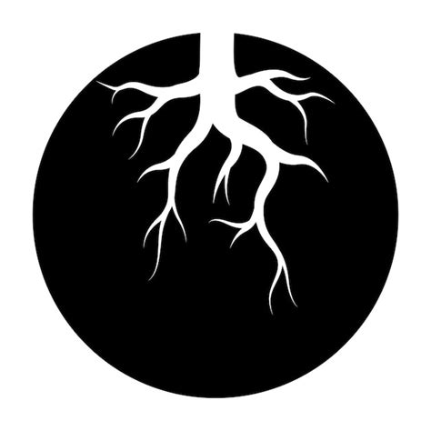 Premium Vector Tree Root Icon Template