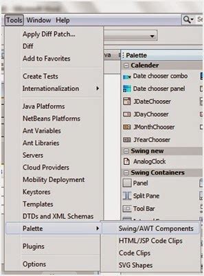 Tutorial Atau Cara Menambahkan Palette Yang Belum Tersedia Di Netbeans