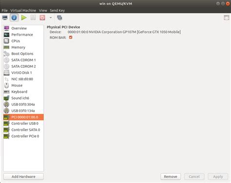 virtualization not finding mobile gtx1050 linux level1techs forums