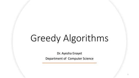 Greedy Algorithms In Algorithms And Design Pdf