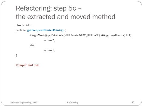 Ppt Software Engineering Refactoring Powerpoint Presentation Free