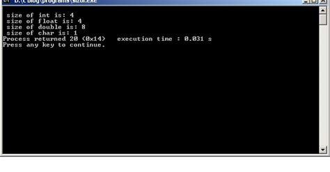 C Programs Blog Sizeof Operator In C