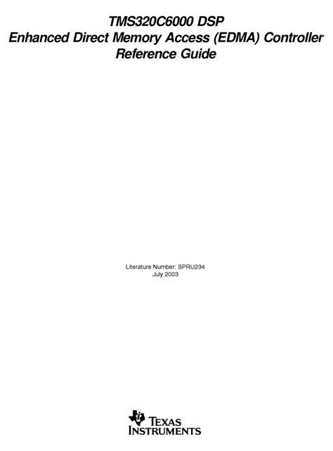 texas instruments tms320c6000 dsp reference manual pdf download