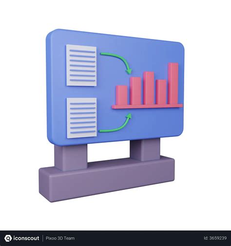Free Analytics Presentation 3d Illustration Download In Png Obj Or Blend Format