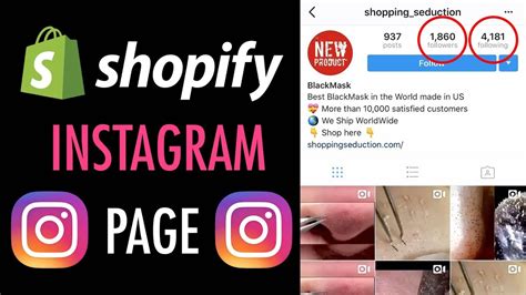 How To Setup Your Shopify Stores Instagram Page Dropshipping Youtube