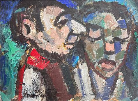 Two Actors By Hennie Niemann Snr 355 X 265mm Art Online