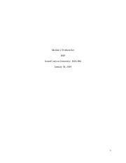 Module 2 Problem Set Docx Module 2 Problem Set DSP Grand Canyon University RES 866 January 30