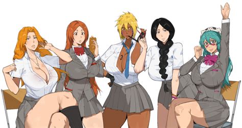 Dr Octojuice Inoue Orihime Matsumoto Rangiku Nelliel Tu Odelschwanck Tier Harribel Unohana