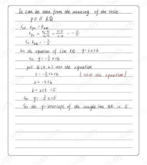 solved 10 the diagram below shows two parallel lines op and qr