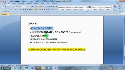 ROTATE AUTOCAD C YouTube