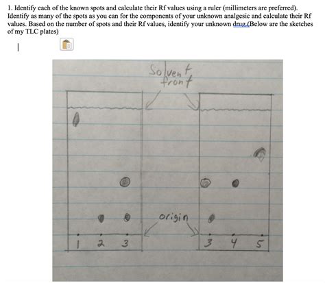 Solved Identify Each Of The Known Spots And Calculate Chegg