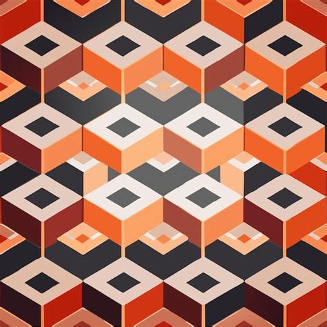Premium Vector Seamless 3d Hexagonal Pattern Background Design
