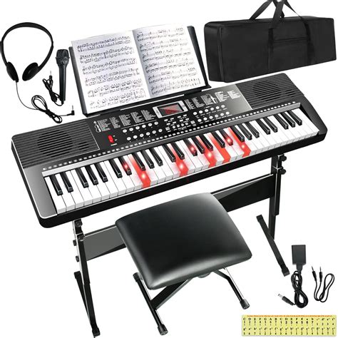 Buy 61 Key Keyboard Piano For Beginners Electric Piano Keyboard Music Keyboard W Stand Bench