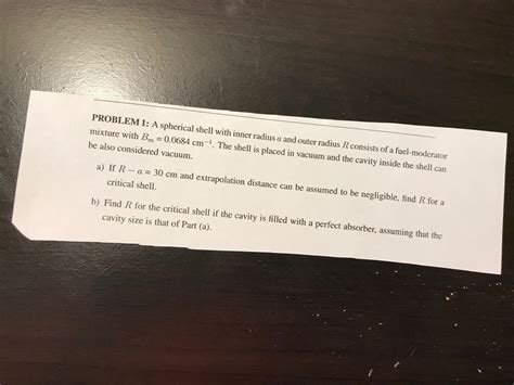 PROBLEM A Spherical Shell With Inner Radius A And Chegg