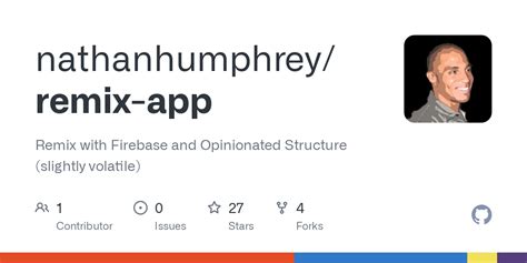 GitHub Nathanhumphrey Remix App Remix With Firebase And Opinionated Structure Slightly Volatile